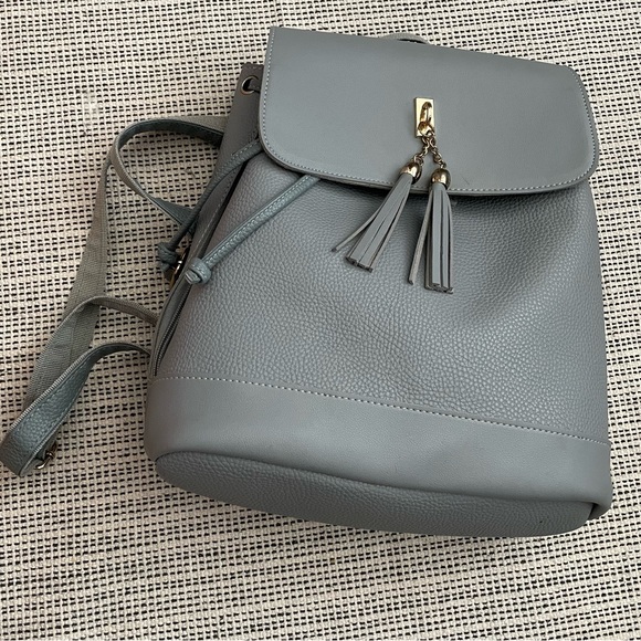 unbranded | Bags | Nwot Faux Leather Backpack With Tassel And Gold ...